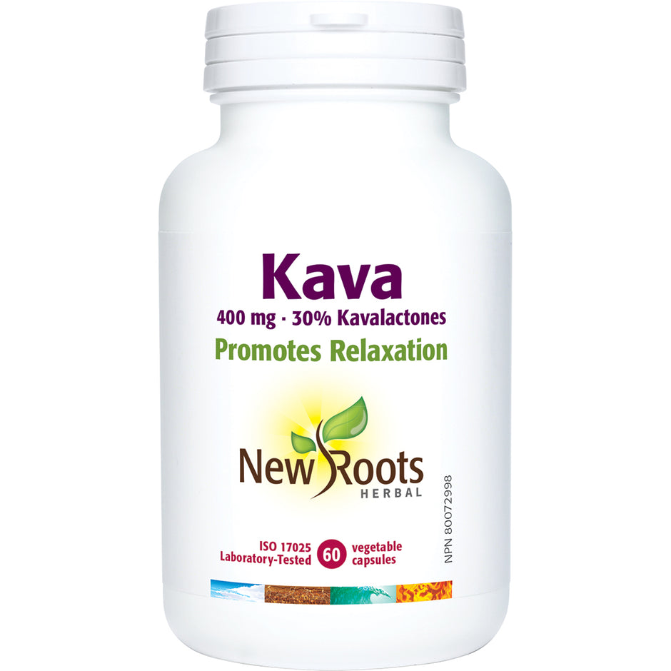 NEW ROOTS KAVA 400mg 60caps, 628747121118 – Finlandia Natural Pharmacy