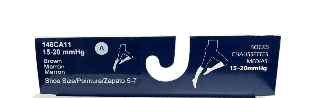 SIGVARIS GROUP CASUAL COTTON 15-20MMHG FOR WOMAN SIZE A BROWN ...